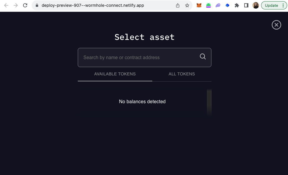 [QA] Balance for asset is not showing in the asset list · Issue #929 · wormhole-foundation ...