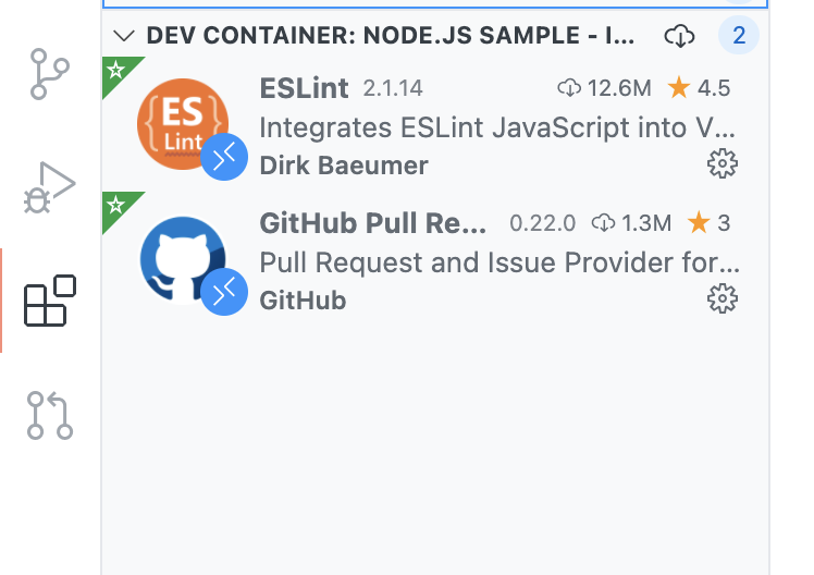 When reviewing a PR in a container then the GHPR extension is not ...