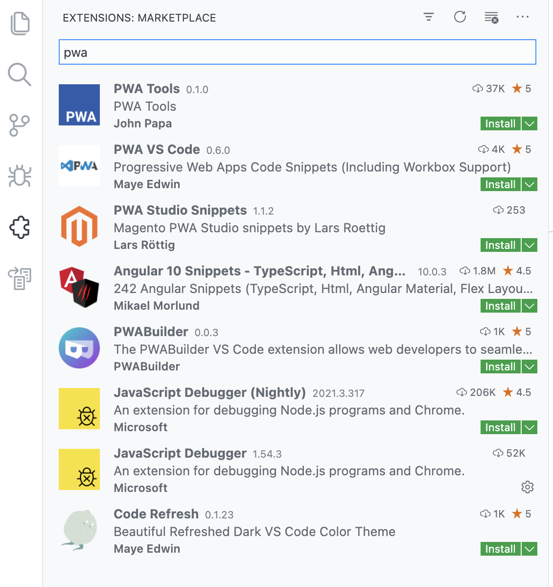Bad debugger suggestions for pwa-node · Issue #117779 · microsoft/vscode · GitHub