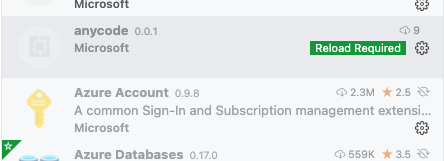Installing vscode.anycode extension shows reload required always · Issue #128533 · microsoft ...