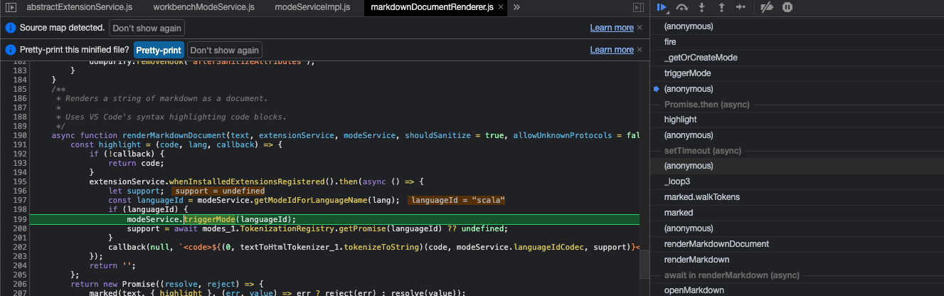 Extensions get activated by visiting their Marketplace page · Issue ...