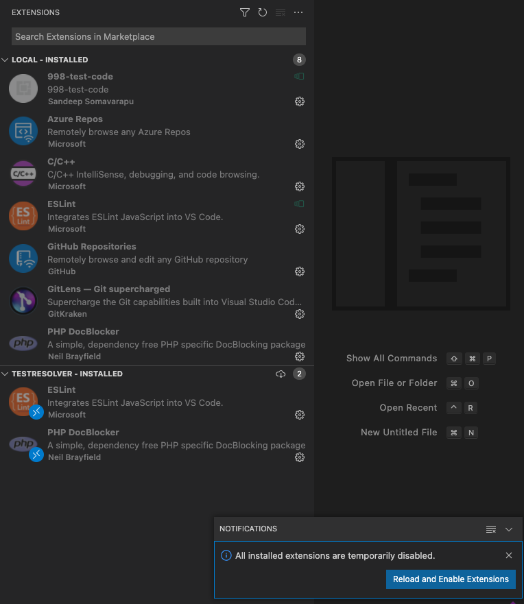 Connection error shown incorrectly when the remote extension host ...
