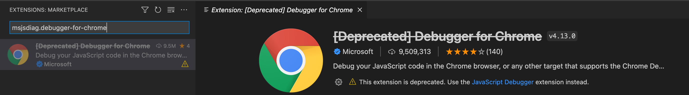 Deprecated extensions - consistent UI · Issue #150822 · microsoft/vscode · GitHub