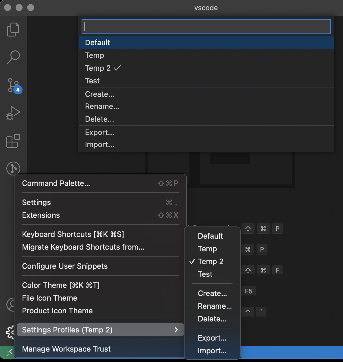 Settings Profiles - discoverability of how to create them · Issue ...