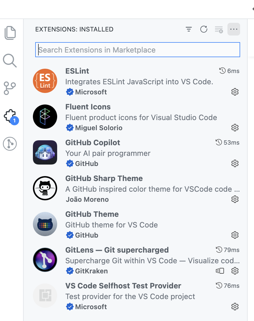Badge is shown even when there are no extensions requiring reload · Issue #161983 · microsoft ...