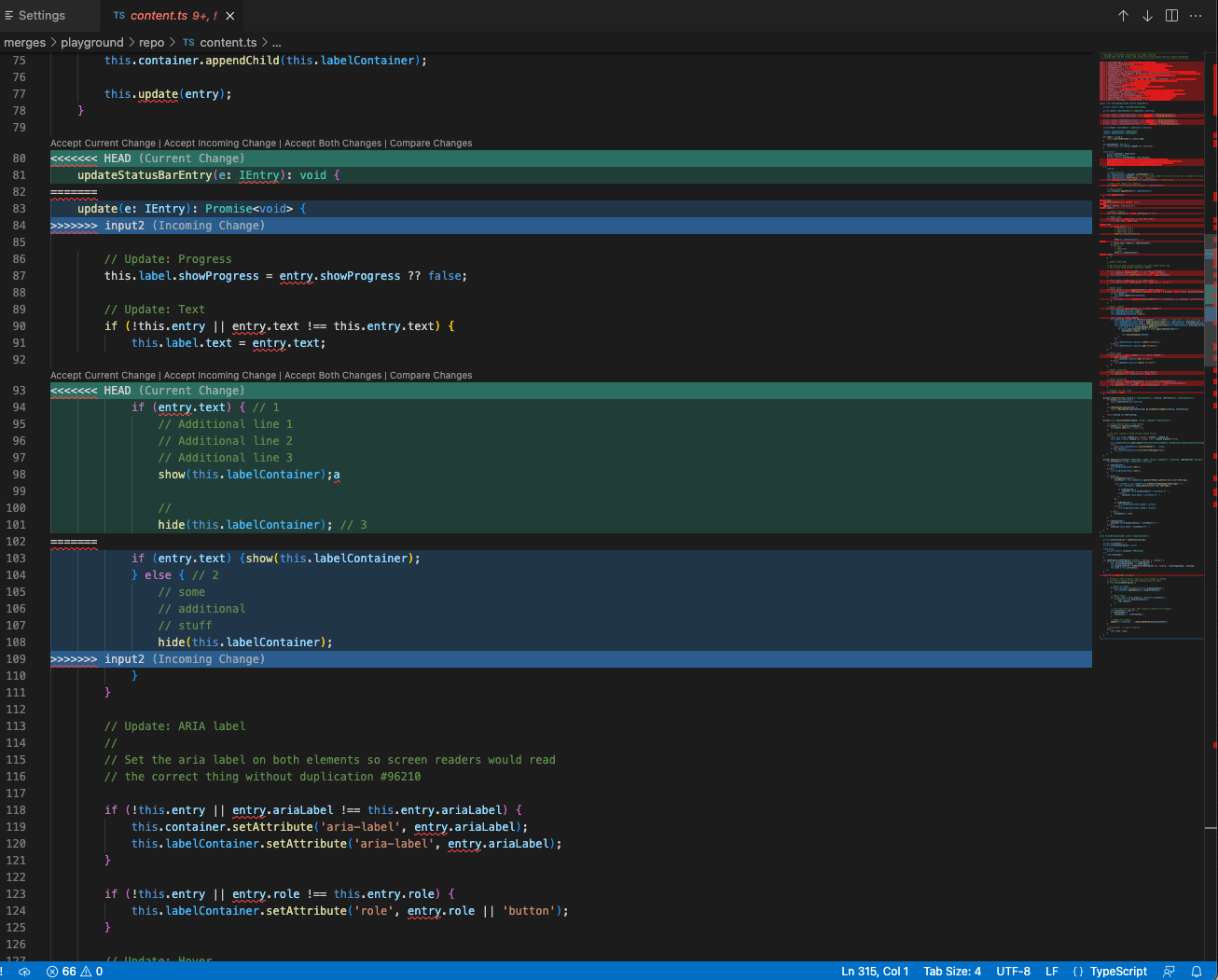 Button To Open Merge Editor Is Not Shown · Issue 162181 · Microsoftvscode · Github