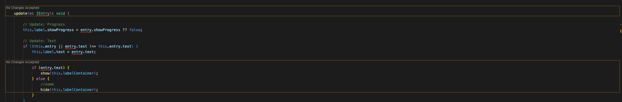 Show Codelens To Accept Incoming And Accept Current And Accept Both In Result File · Issue