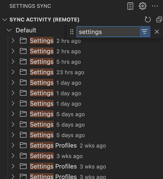 Sync Activity Tree Is Not Intuitive · Issue 164577 · Microsoftvscode · Github 3463