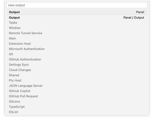 Easier navigation for output channels · Issue #167004 · microsoft/vscode · GitHub
