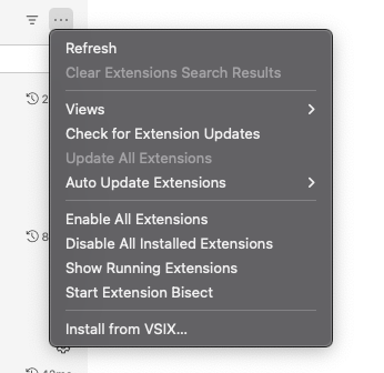 One-click button for updating all disabled extensions · Issue #167796 · microsoft/vscode · GitHub