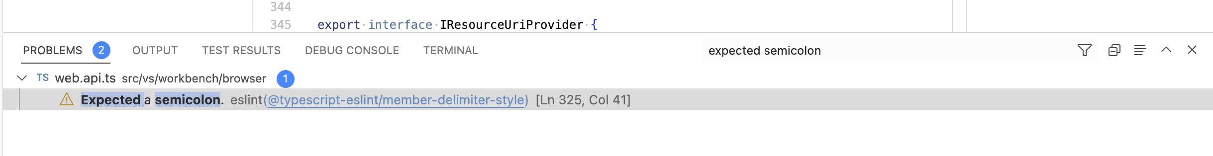 Support logical AND in problems pane filter · Issue #179908 · microsoft/vscode · GitHub