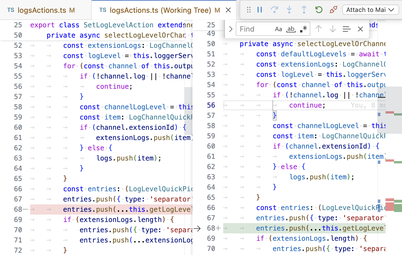 Diff Is Not Alligned · Issue 185737 · Microsoftvscode · Github