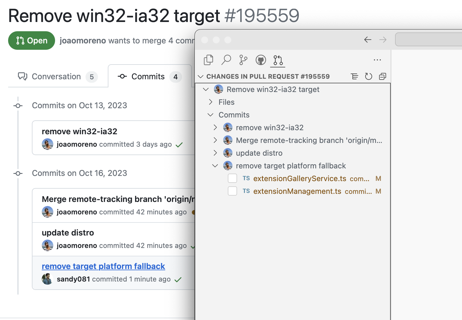 Commits View Is Showing A Commit With Wrong Author · Issue 5352
