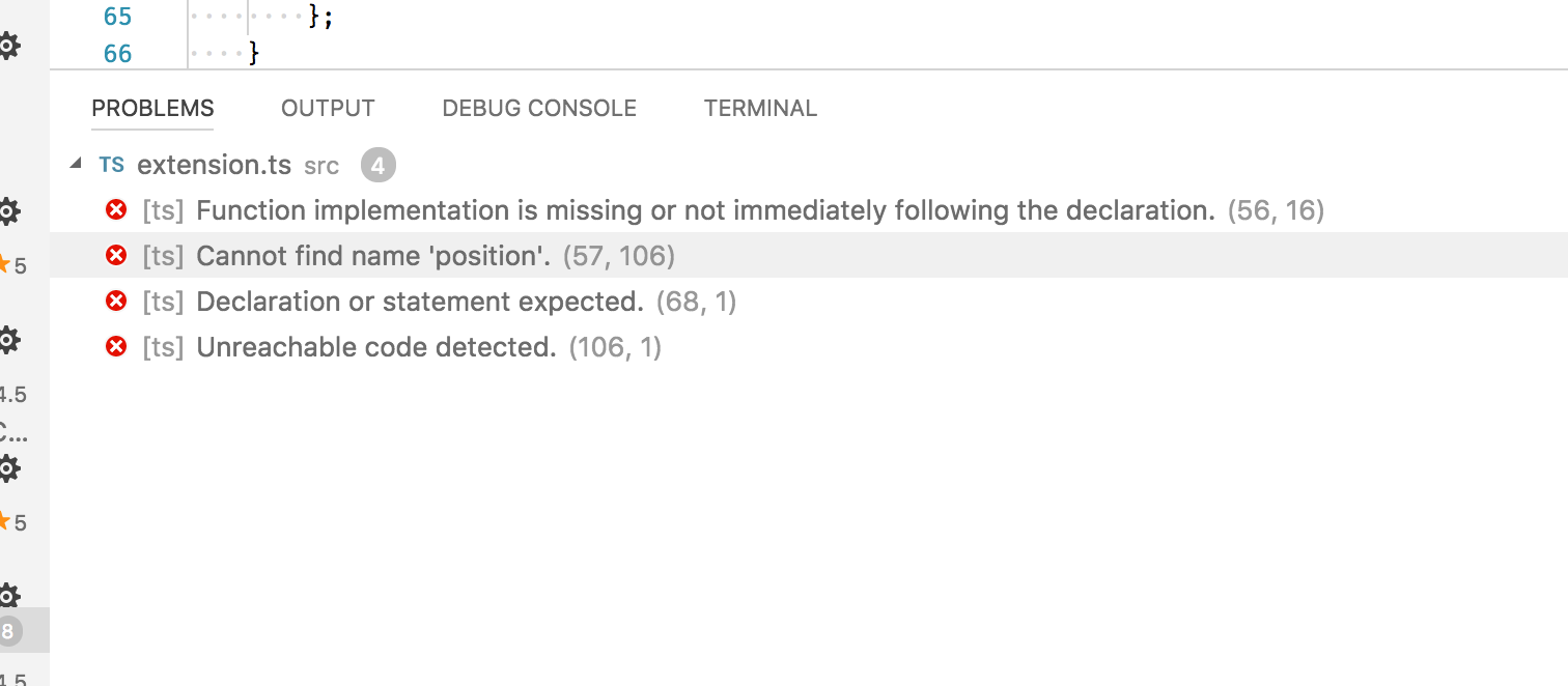 Feature Request: click errors and warnings to view the line of code in ...