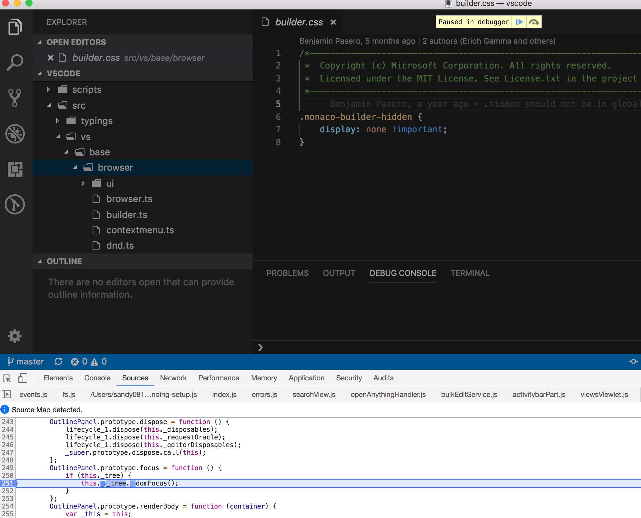 "Focus on Outline" doesn't focus outline when another viewlet is active · Issue #55607 ...