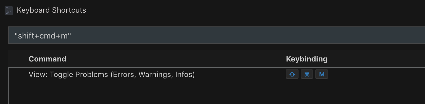 toggle problems shortcut · Issue #71790 · microsoft/vscode · GitHub