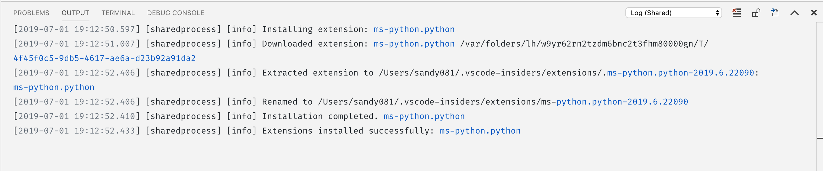 Progress indication when installing extensions · Issue #76189 · microsoft/vscode · GitHub