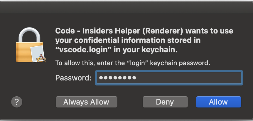 Permission dialog is shown more often · Issue #88842 · microsoft/vscode ...
