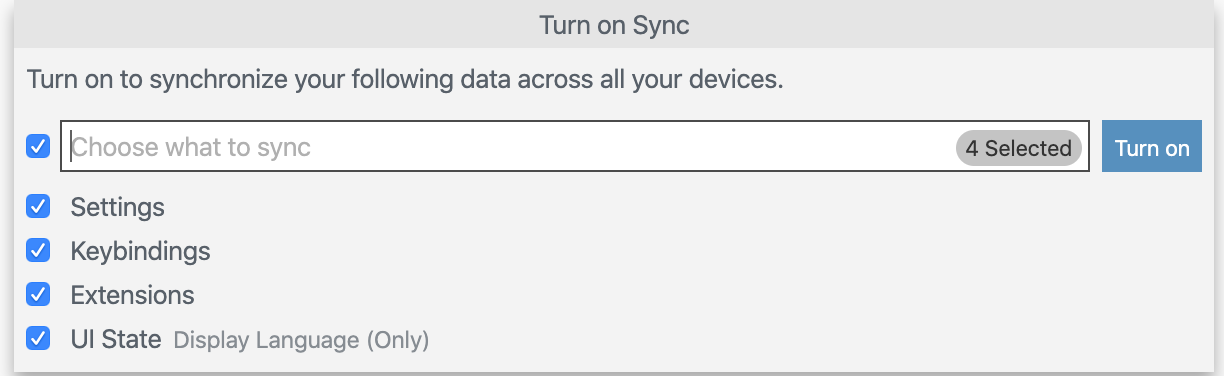 UX: Start Settings Sync · Issue #85216 · microsoft/vscode · GitHub