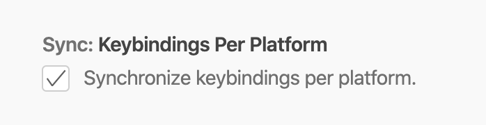Preferences Sync doesn't work with keybindings from PC to Mac. · Issue #94355 · microsoft/vscode ...