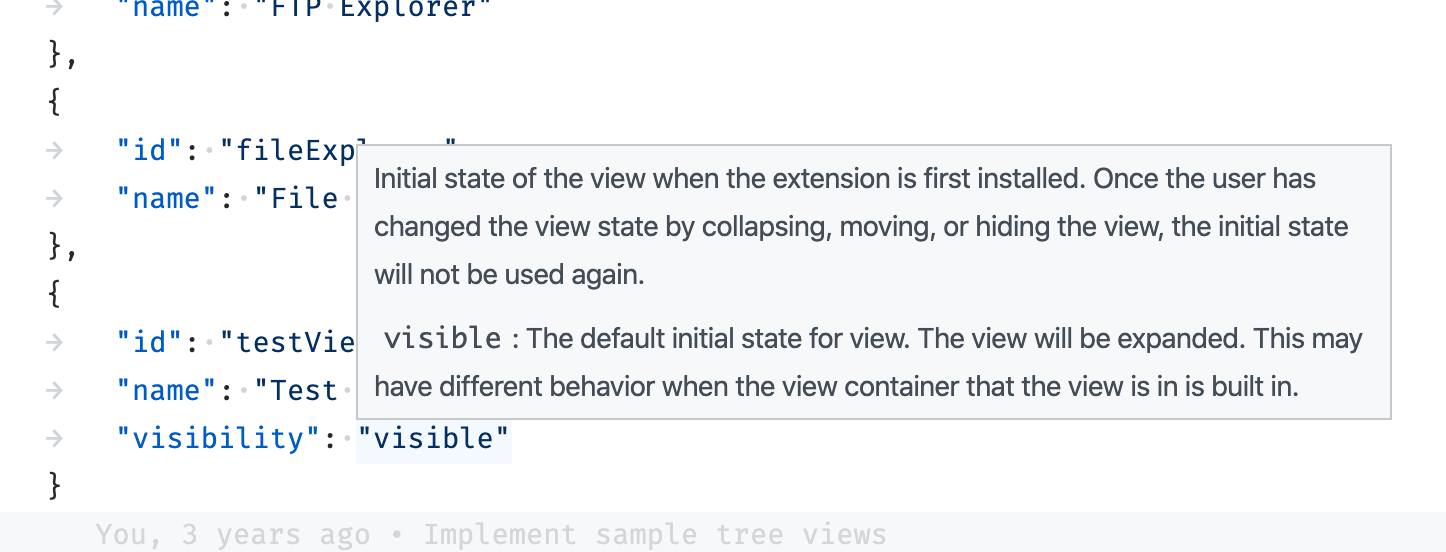 View is not visible when contributed to built in container and doc is ...