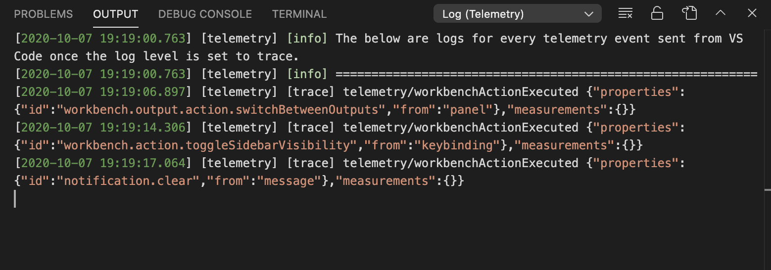 No Log Telemetry Output In Codespaces · Issue 108250 · Microsoftvscode · Github