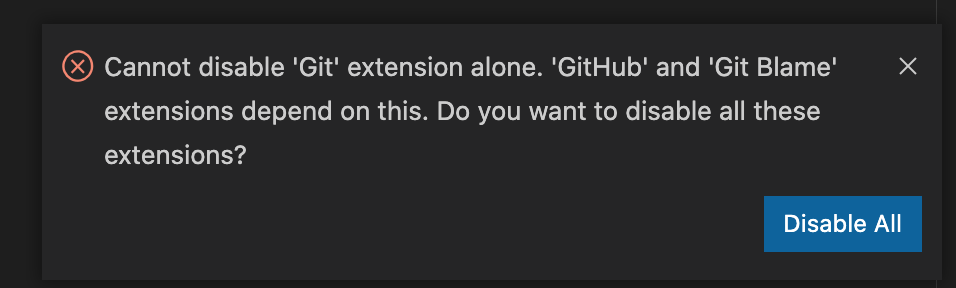 Extensions Offer The User The Ability To Disable All Dependencies When Disabling An Extension 2537