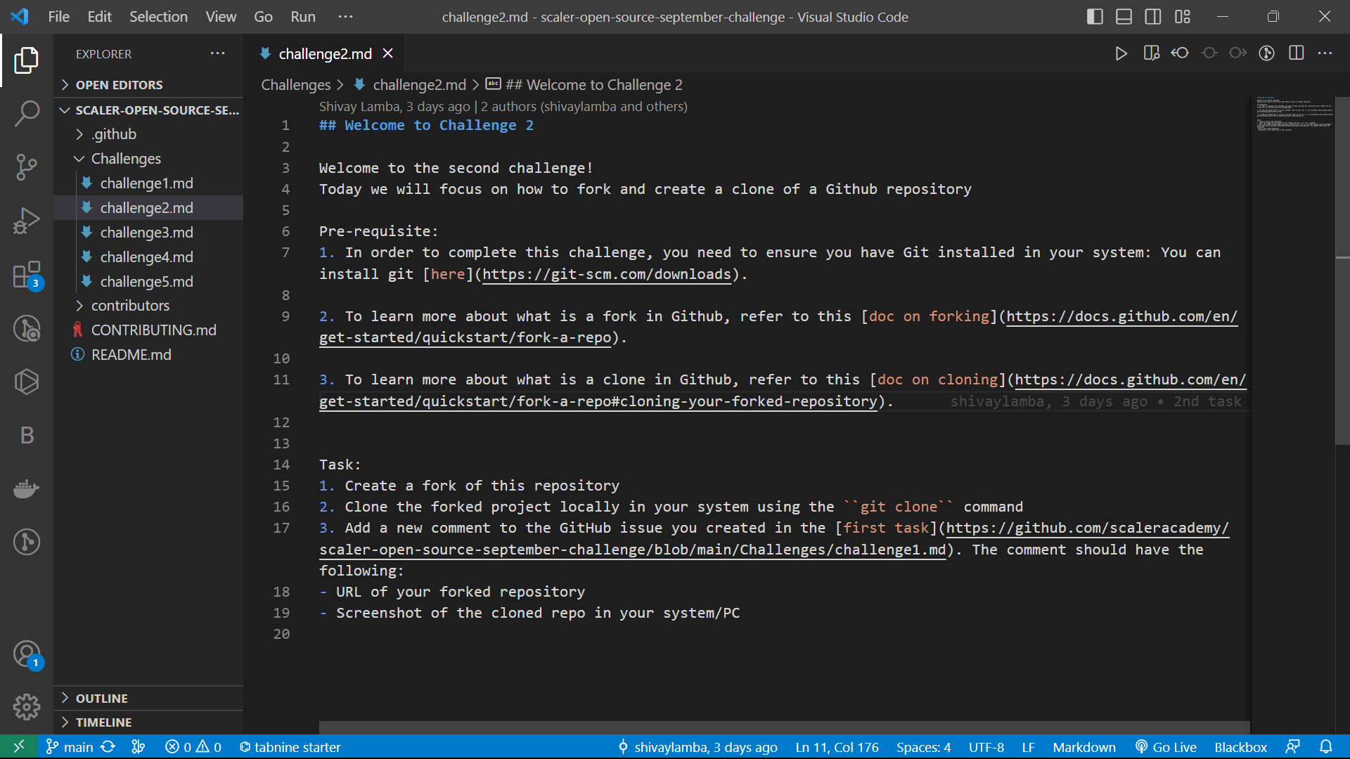 Challenge-1 to challenge-15 Anurag Pandey · Issue #581 · scaleracademy/scaler-open-source ...