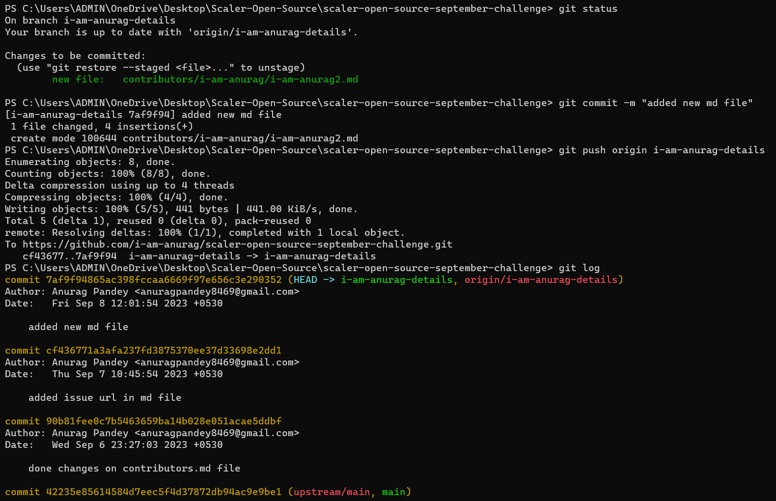 Challenge-1 to challenge-15 Anurag Pandey · Issue #581 · scaleracademy/scaler-open-source ...