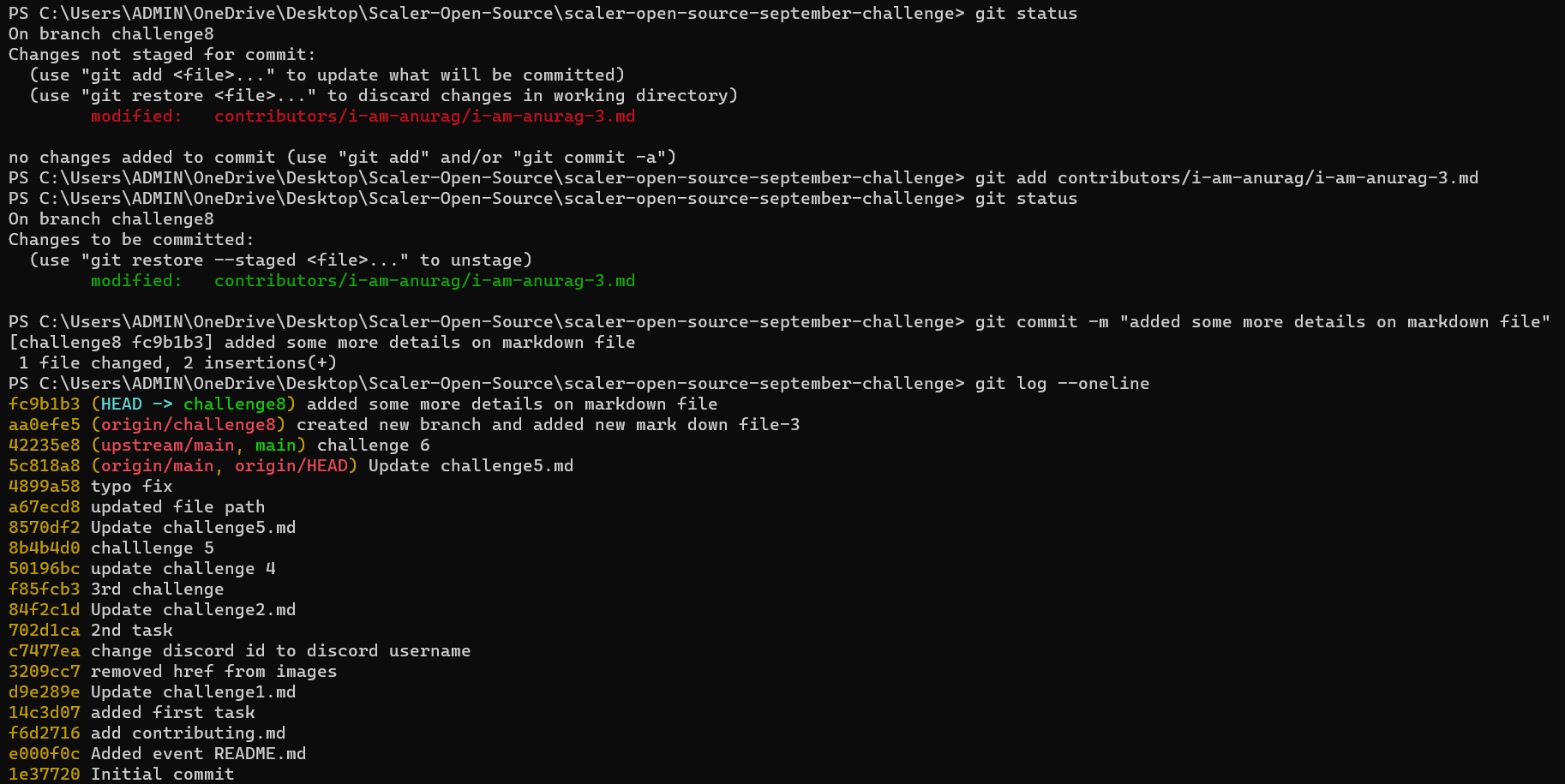 Challenge-1 to challenge-15 Anurag Pandey · Issue #581 · scaleracademy/scaler-open-source ...