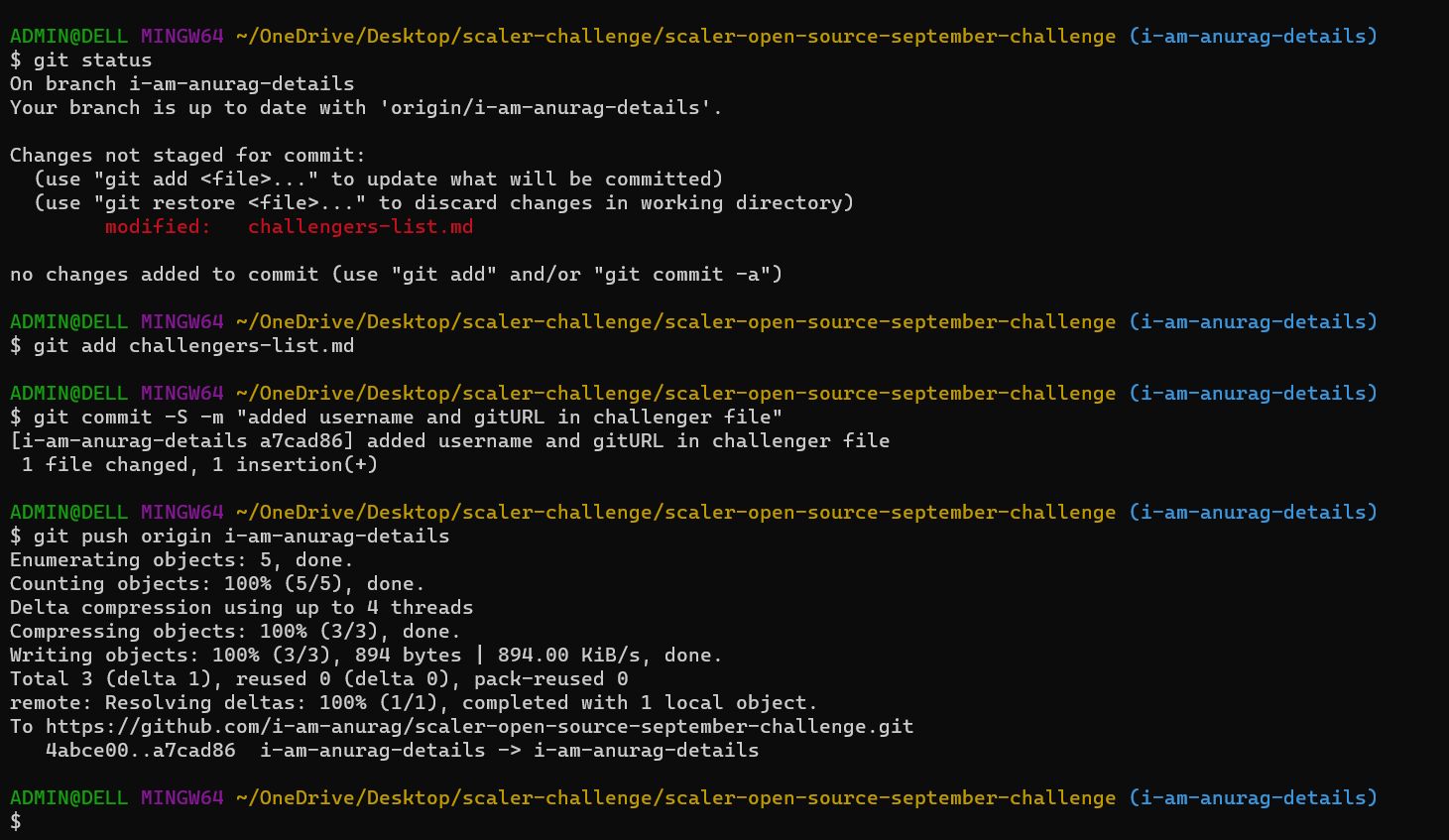 Challenge-1 to challenge-15 Anurag Pandey · Issue #581 · scaleracademy/scaler-open-source ...