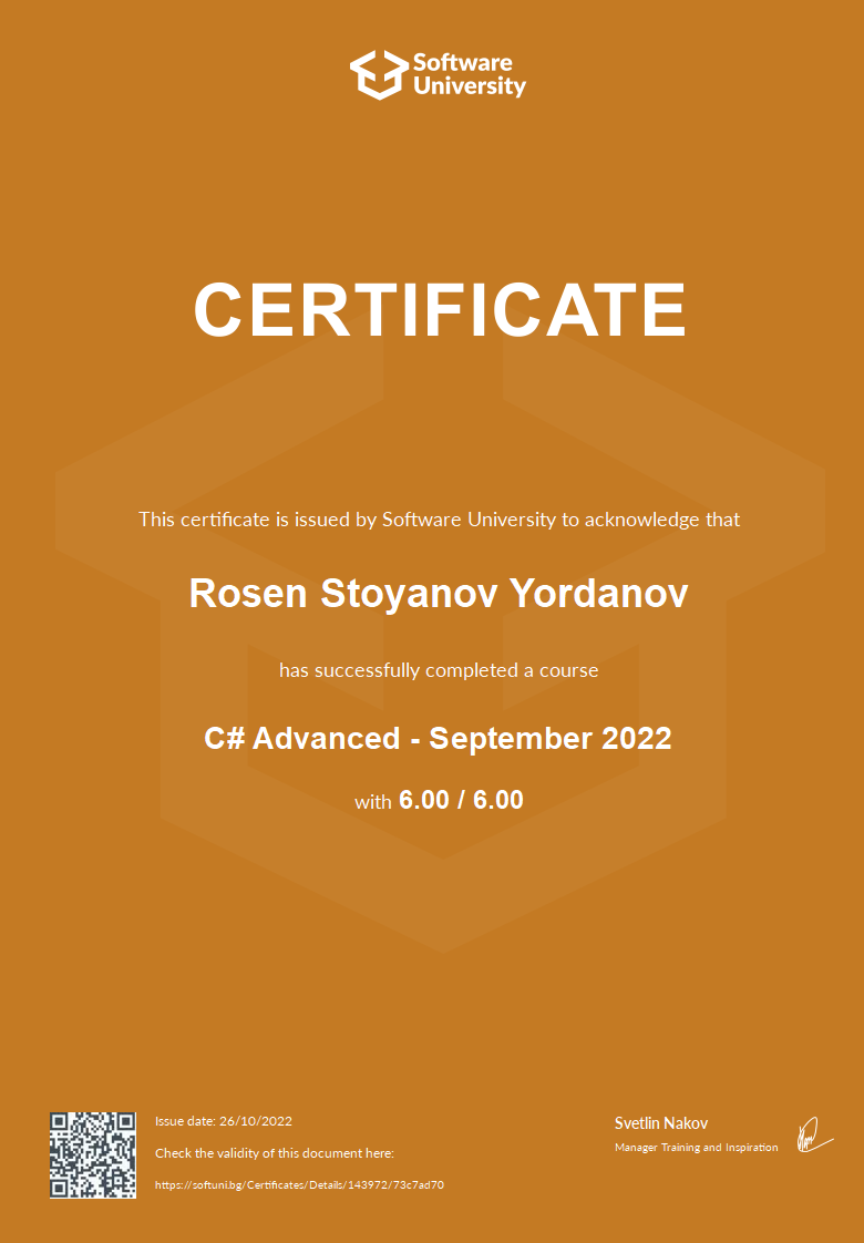 Github Rosenyordanov2003 Softuni C Sharp Advanced