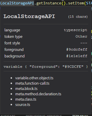 [TextMate / Typescript / Theme] Detecting Type of exported Class ...