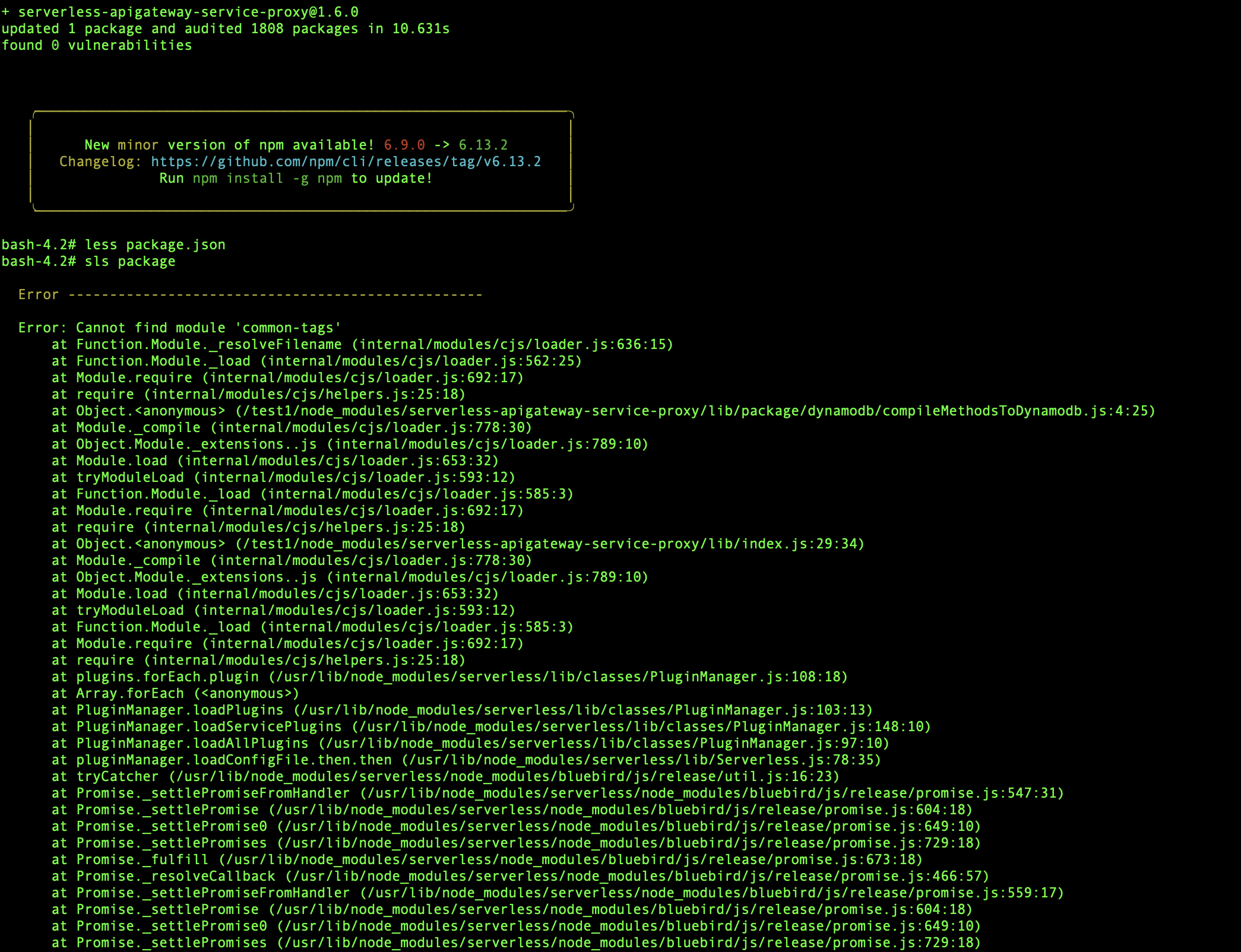 sls package failed with the latest version of the plugin · Issue #57 ...