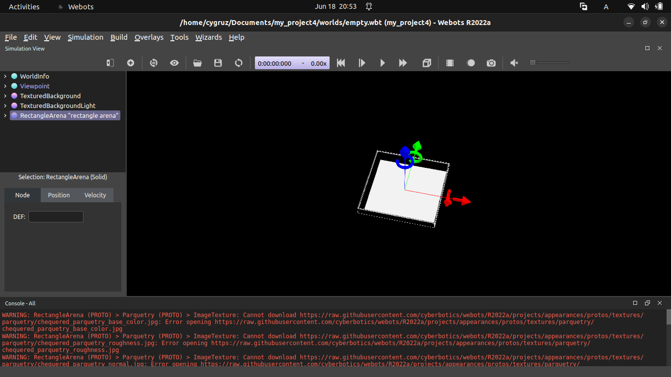 new project webot wizard wont run properly · Issue #4685 · cyberbotics/webots · GitHub