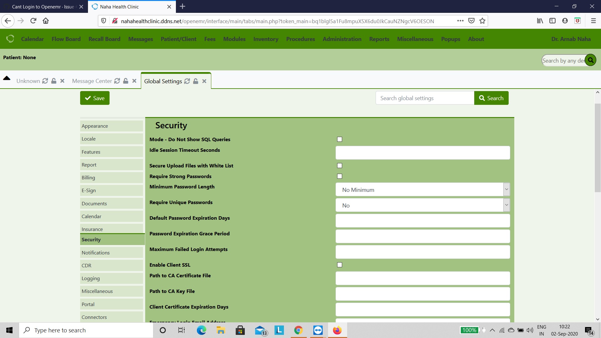 Cant Login to Openemr · Issue #3900 · openemr/openemr · GitHub