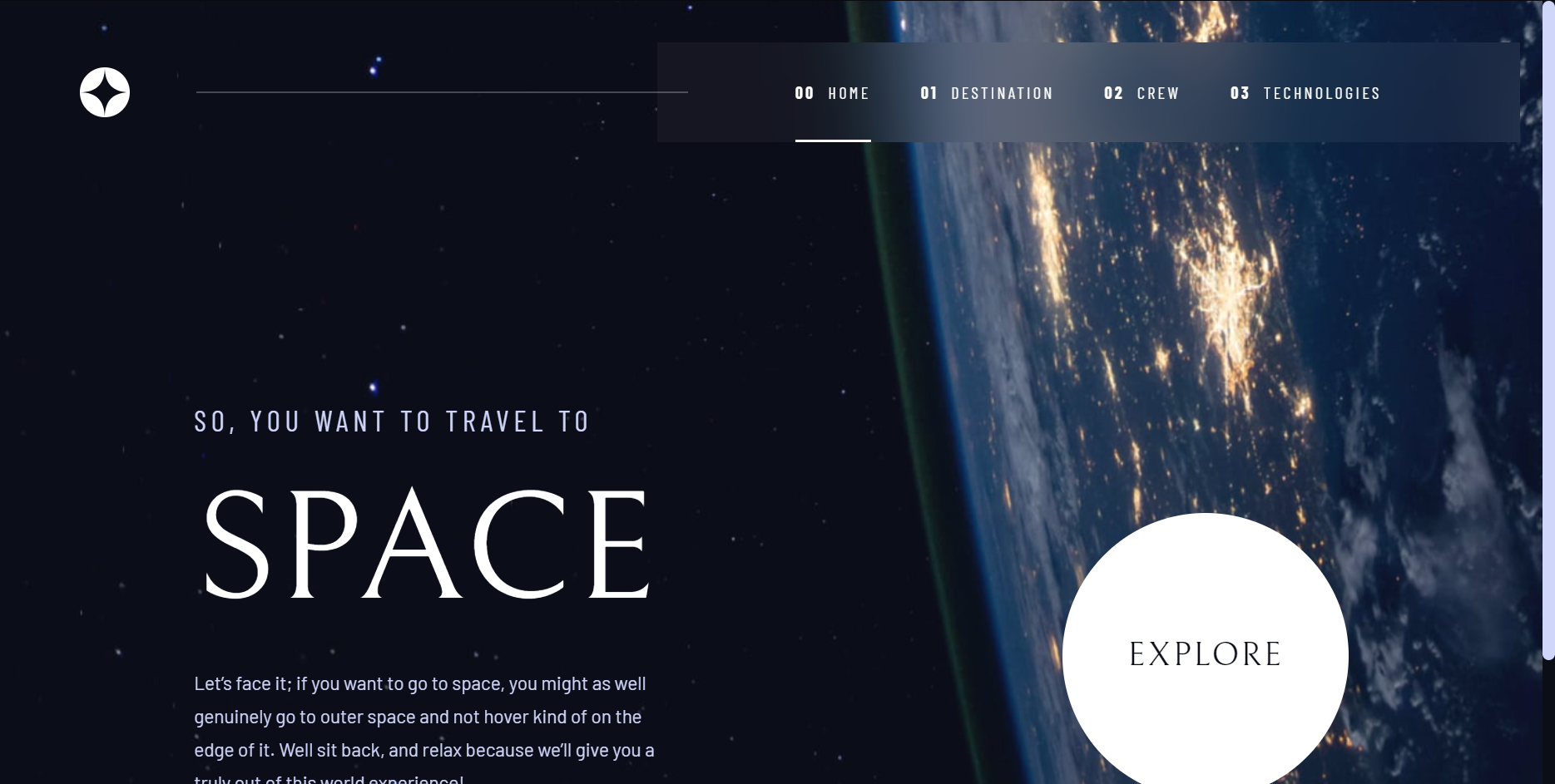 GitHub - EduNunesGithub/Space-Tourism-Website