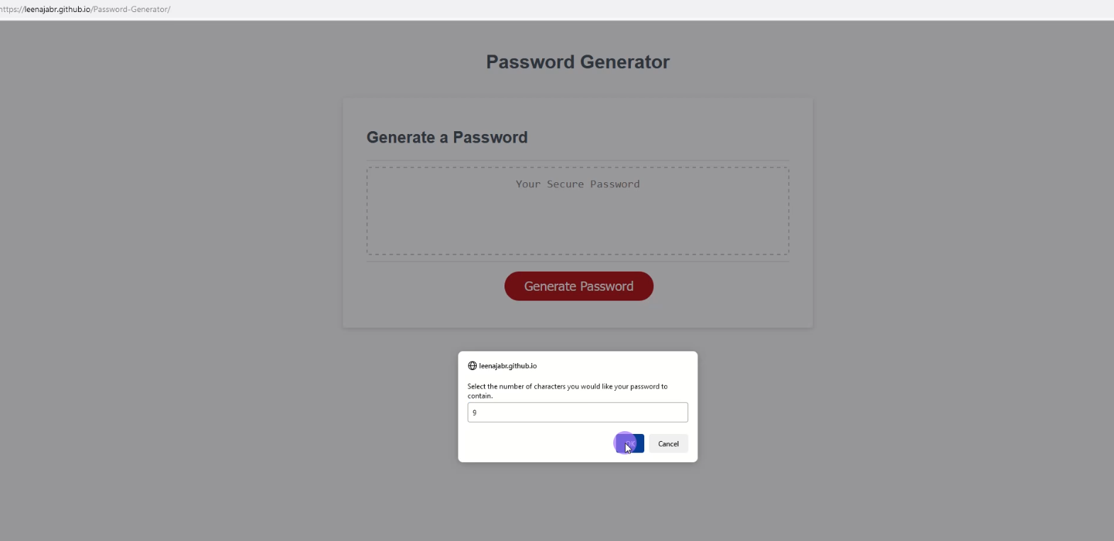 GitHub - LeenaJabr/Challenge-3-Password-Generator