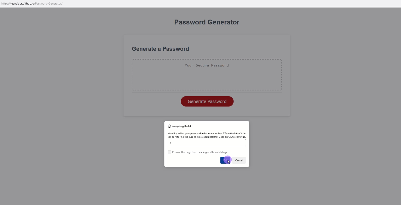 GitHub - LeenaJabr/Challenge-3-Password-Generator