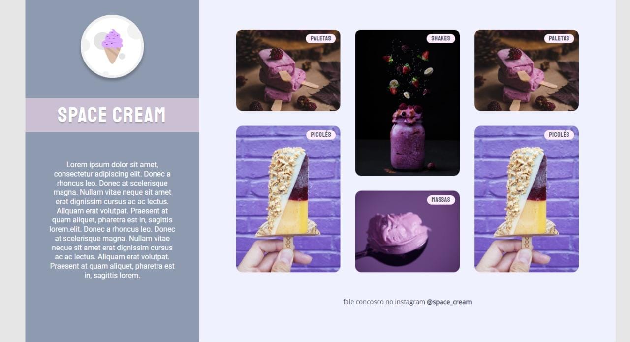 GitHub - higomoreiraq/page-space-cream: Página web da sorveteria "Space Cream" 🍦 - Stage03 ...