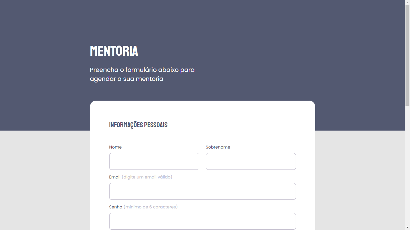 GitHub - higomoreiraq/form-pre-mentoring: Formulário de agendamento de mentoria 📋 - Stage 03 ...