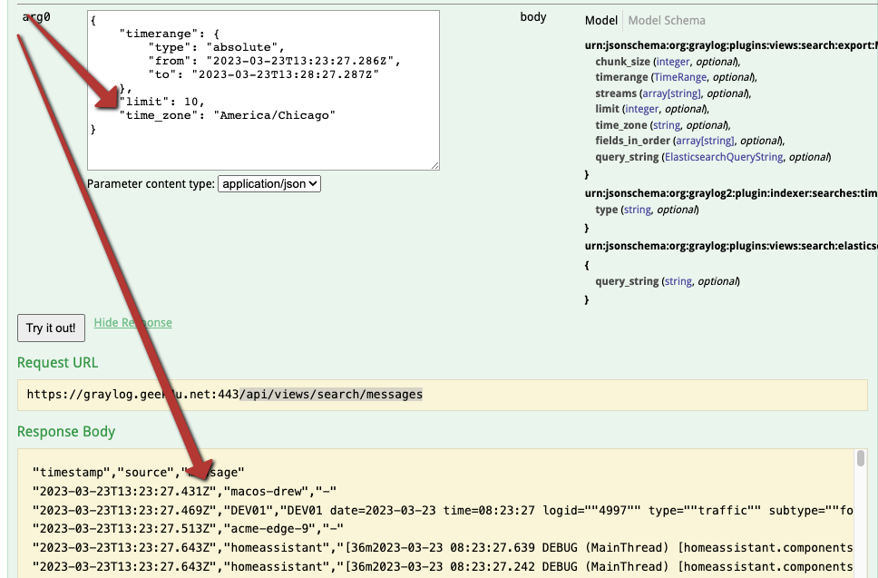 `/api/views/search/messages` does not obey `time_zone` argument, always returns UTC · Issue ...
