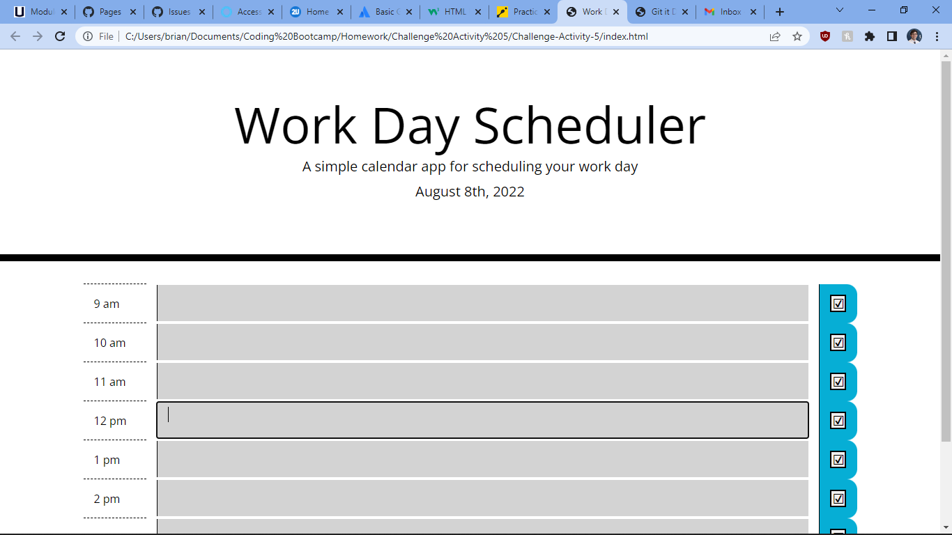 GitHub - brianmckennaman/workday-scheduler-app
