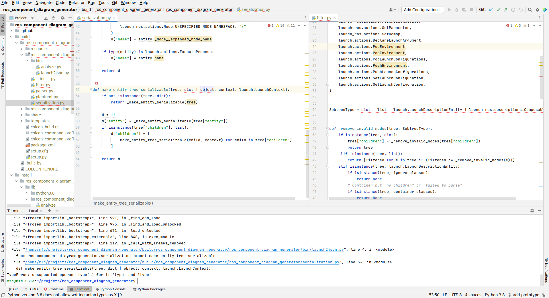 unsupported operand type(s) for |: 'type' and 'type' using Python 3.8 · Issue #6 · kenji-miyake ...