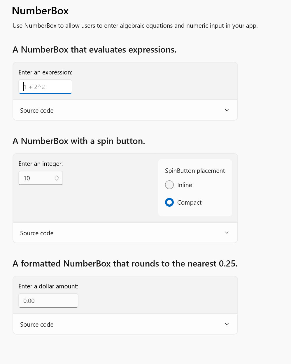[Uno Gallery] Add sample for `NumberBox` control · Issue #450 · unoplatform/Uno.Gallery · GitHub
