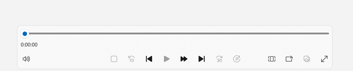 [Gallery][Wasm/Android/iOS]MediaPlayerElement , CompactOverlayButton is not similar to windows ...