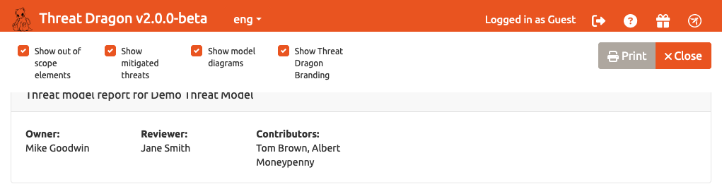 Different browser widths cause misformating of the report · Issue #598 · OWASP/threat-dragon ...