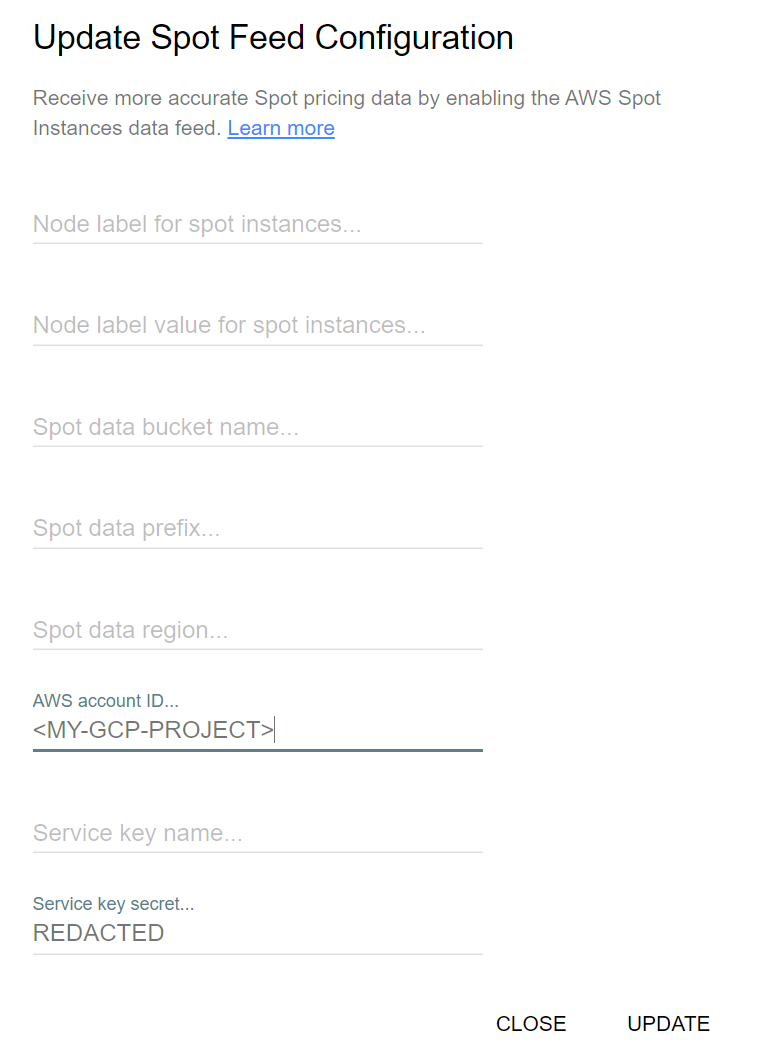 Spot Instance Configuration settings get copied to GCP setup · Issue #791 · opencost/opencost ...