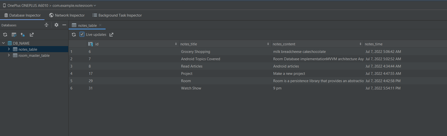 Github Shravanchilkamynotes Notes Application Implemented Using Room Database Mvvm