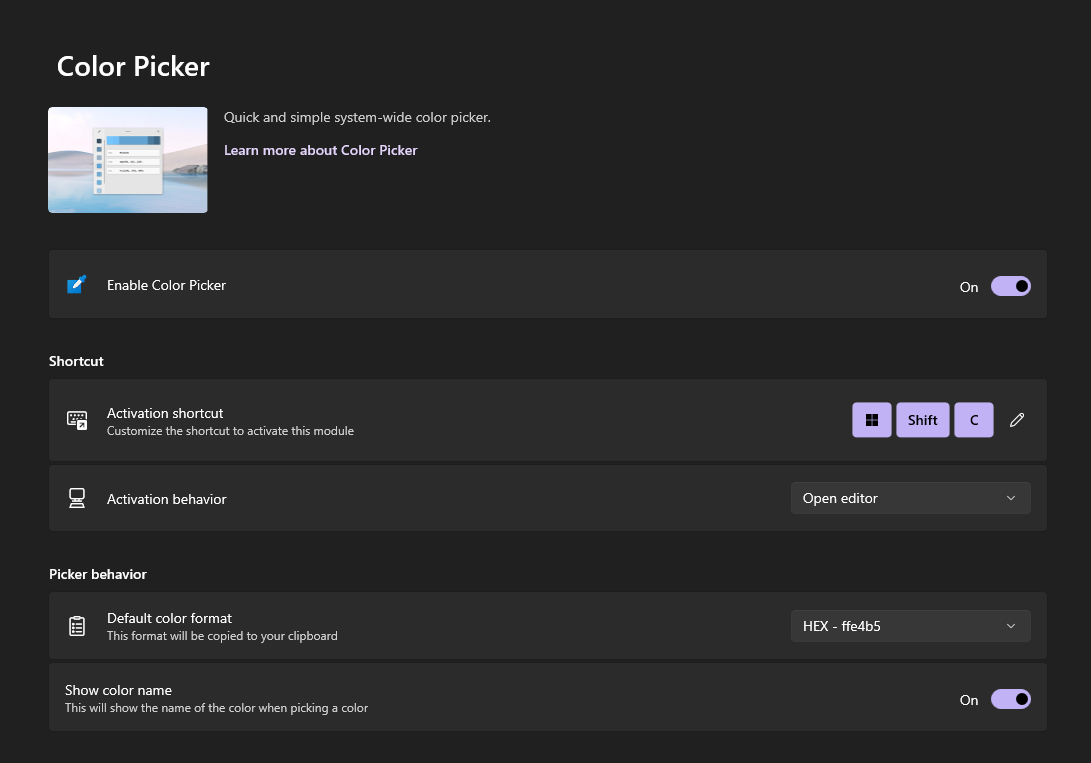 Color Picker doesn't work · Issue #22903 · microsoft/PowerToys · GitHub